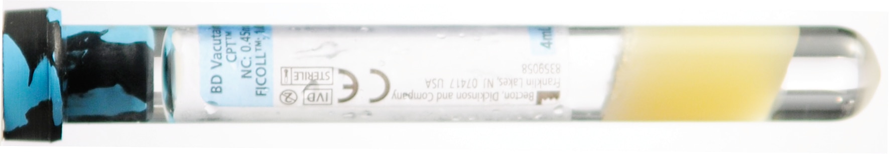 BD Vacutainer® CPT™, 4ml, 13x100mm (NAC) - 362781 | BD