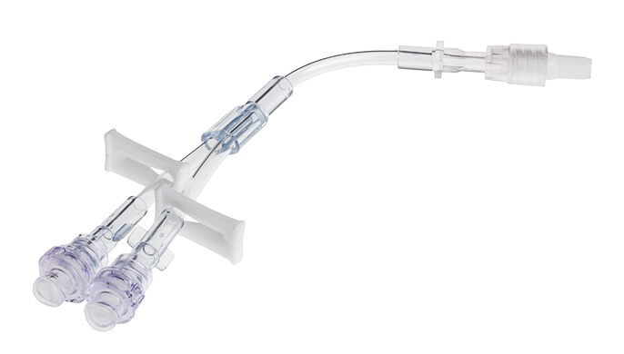 BD® Q-Syte™ Needle-free Connector with 15 cm (6 in.) macro bore bi ...
