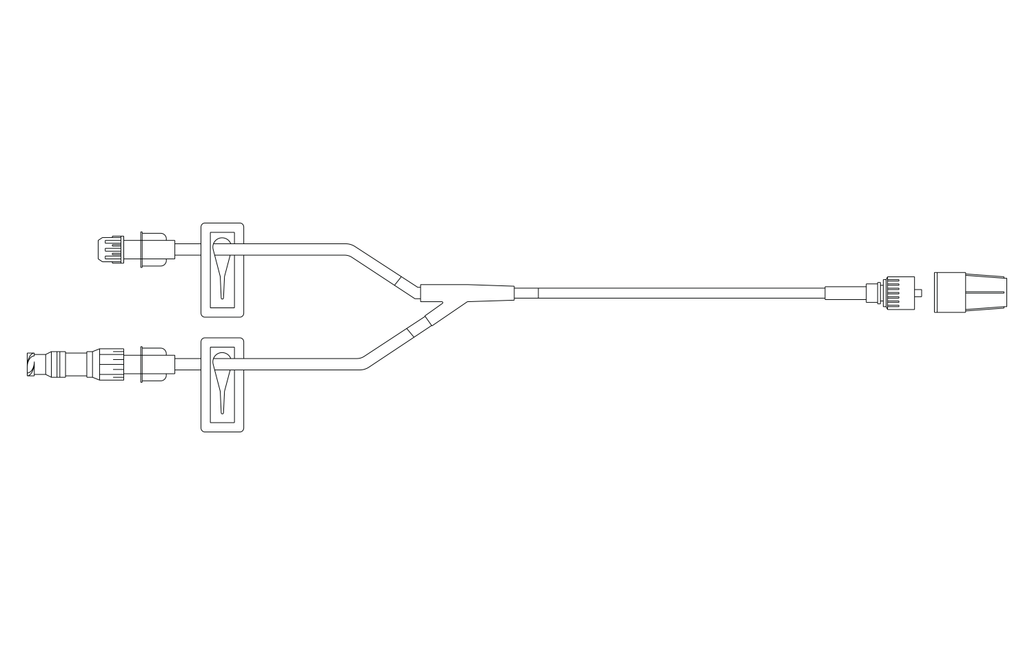 SmartSite™ Extension Set bifuse, 1 removable SmartSite™ Needle-Free ...