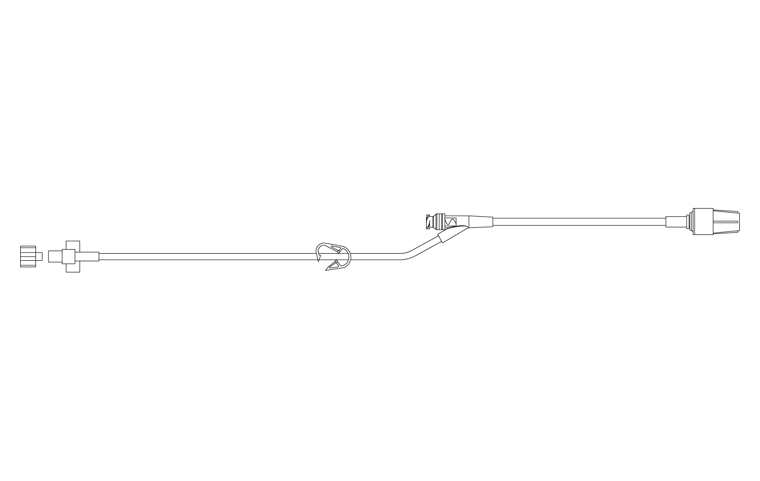 SmartSite™ Extension Set, pinch clamps, 1 SmartSite™ Needle-Free Valve ...