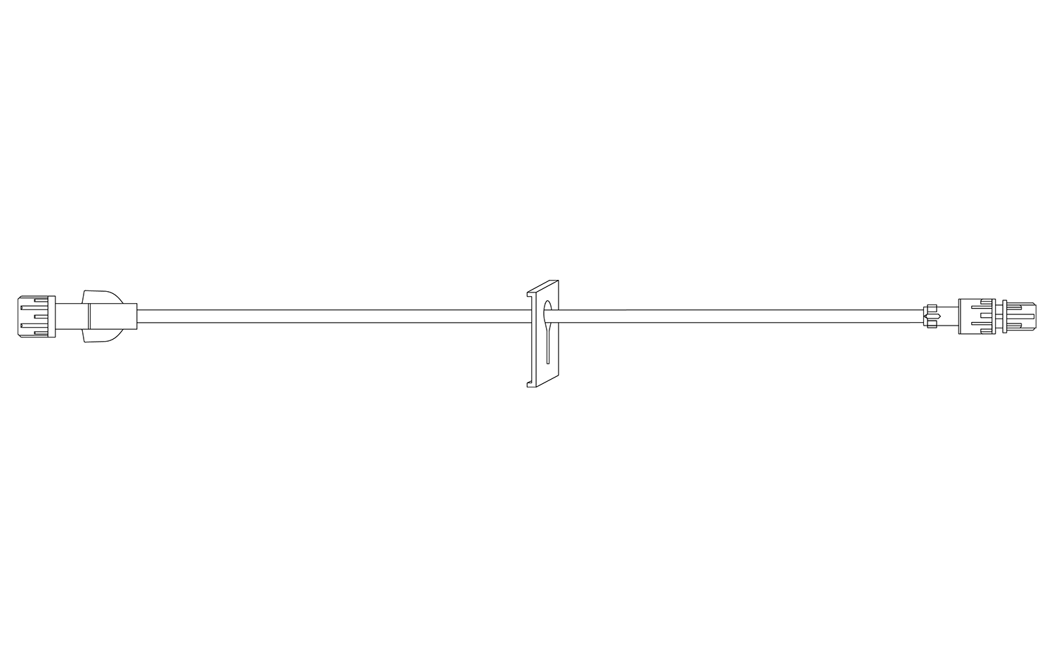 Extension set slide clamp(s) spin male luer lock. Not made with DEHP. L ...