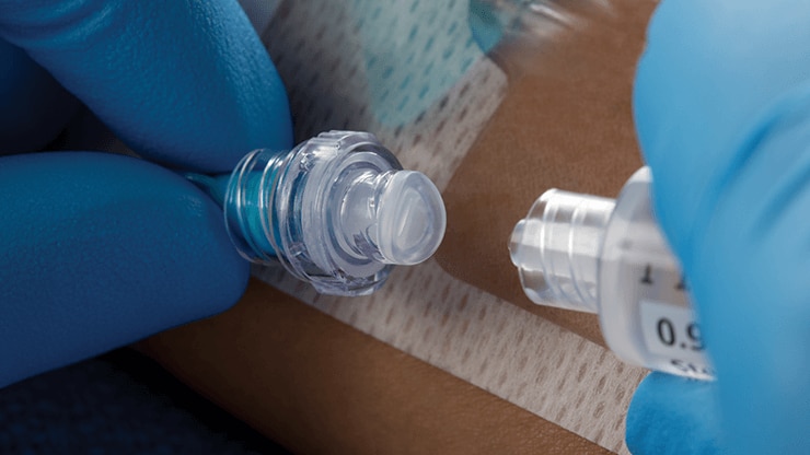 BD Q-Syte™ Needle-free Connector with 15 cm (6 in.) small bore tri ...