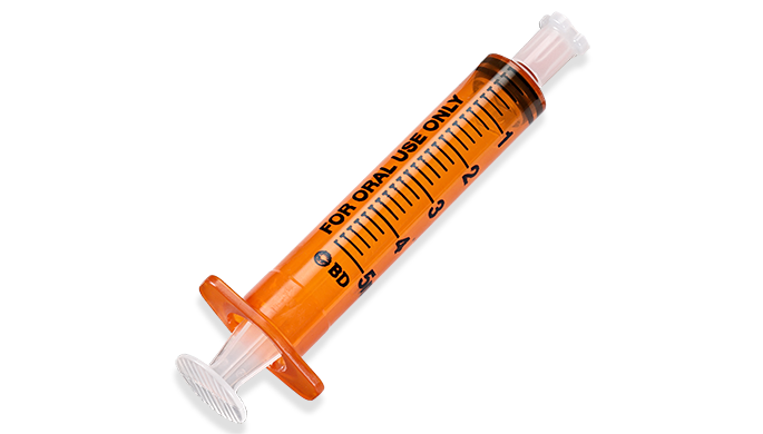 5 mL BD® Amber Oral Syringe - 305208 | BD