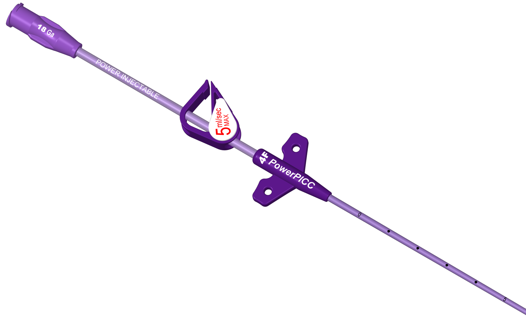 PowerPICC™ Catheter 4 Fr Single-lumen with 70 cm Guidewire - 8174355 | BD