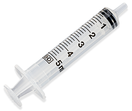5 mL BD® Luer Slip Tip Syringe only - 309647 | BD