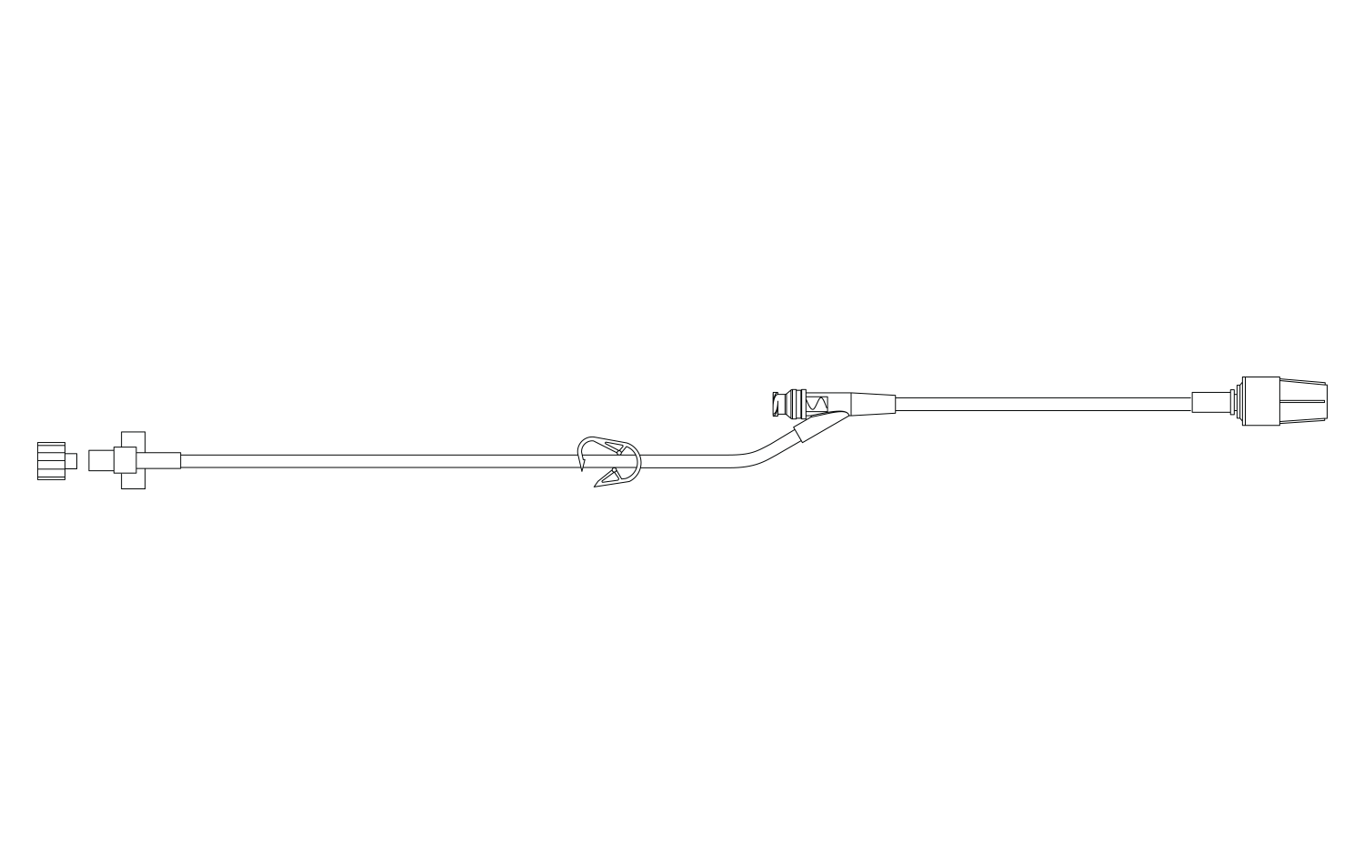 SmartSite™ Extension Set, pinch clamps, 1 SmartSite™ Needle-Free Valve ...