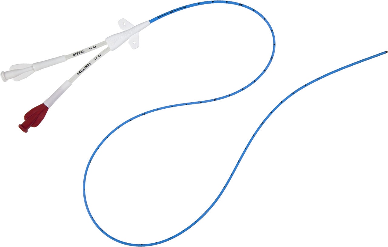 Groshong™ Dual Lumen Catheter with SureCuff™ Tissue Ingrowth Cuff with ...