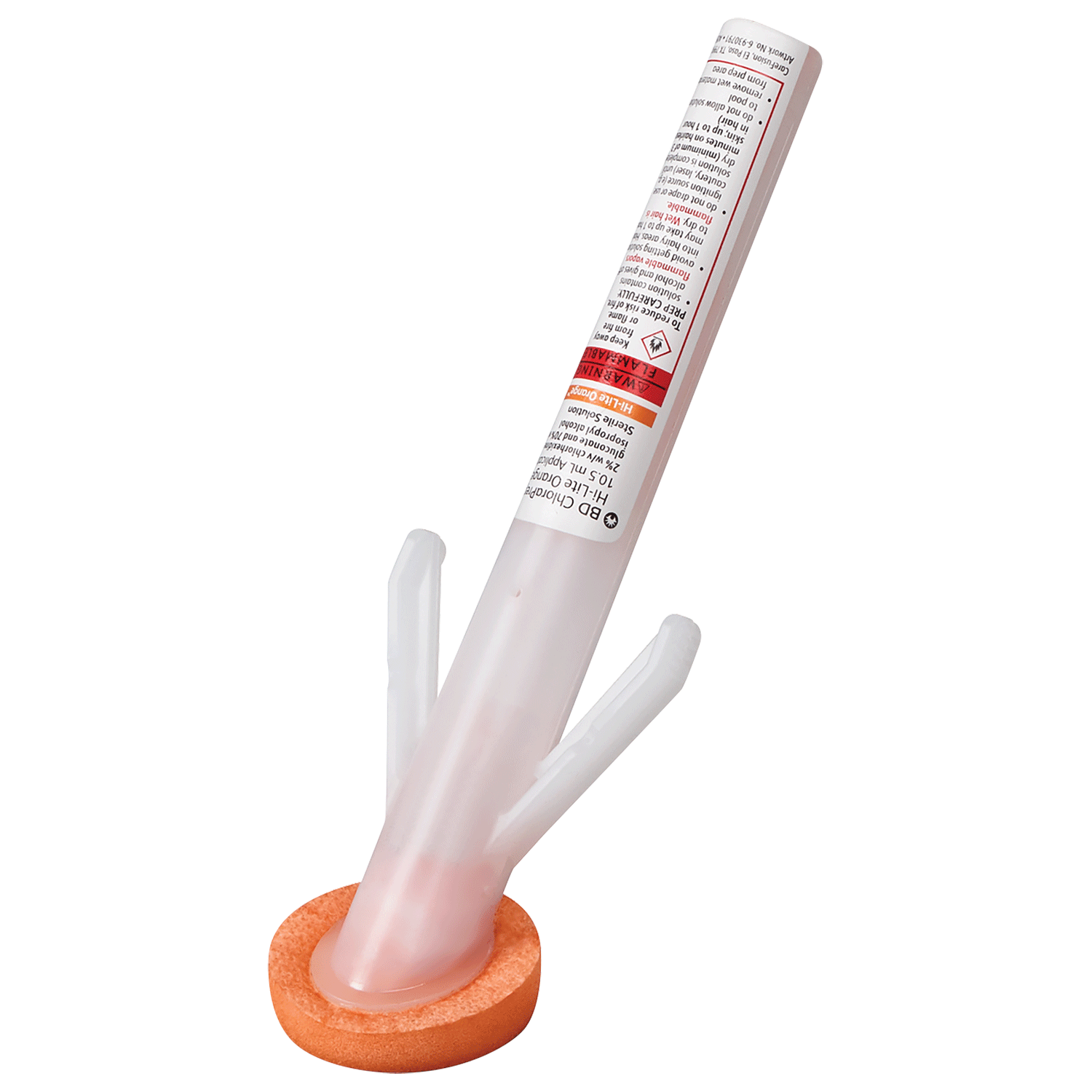 BD ChloraPrep™ Hi-Lite Orange 10.5-mL applicator with Sterile Solution ...